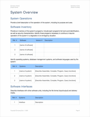 Operations Guide Template (Apple) – MS Office Templates with AI prompts
