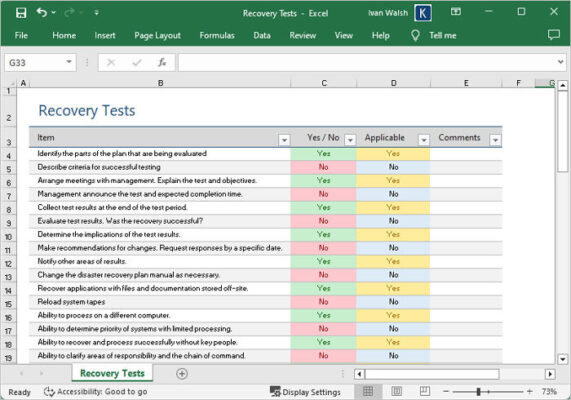 Continuity of Operations Plan Templates – MS Office Templates with AI ...