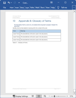 Cost Management Plan Templates – MS Office Templates with AI prompts