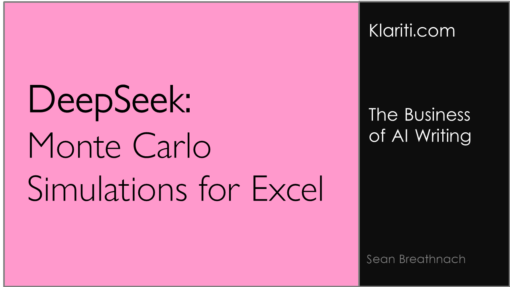 How To Create Monte Carlo Simulations For Excel Using Deepseek Templates Forms Checklists